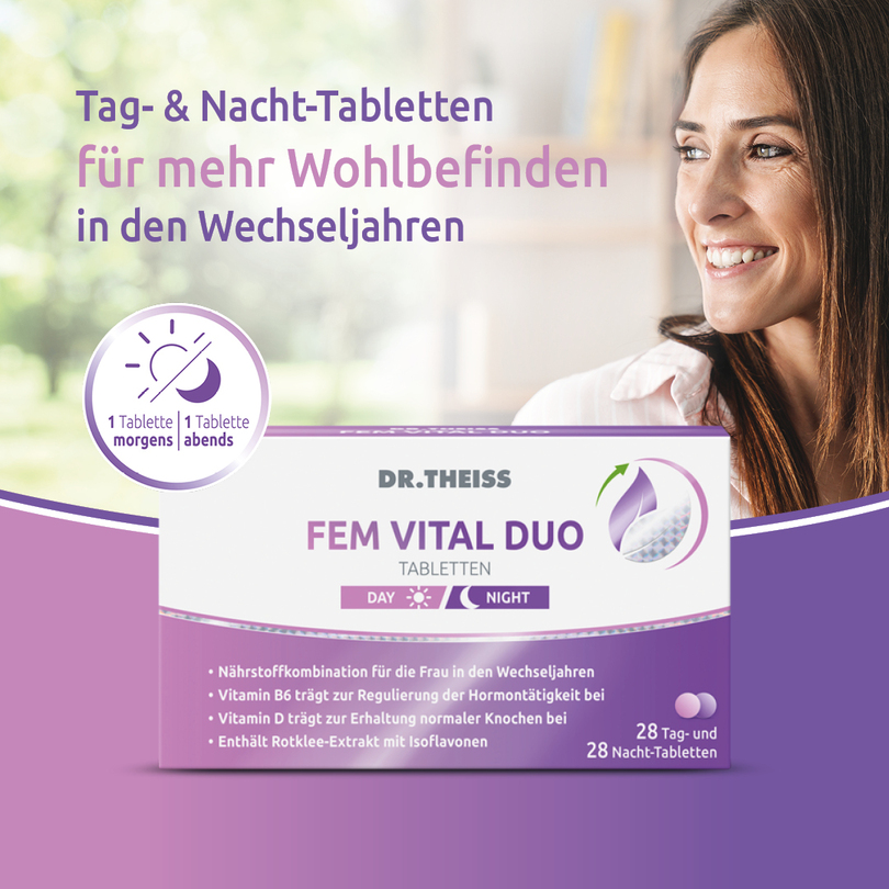 DR. THEISS - FEM VITAL DUO Tag- & Nacht-Tabletten | Dr. Theiss